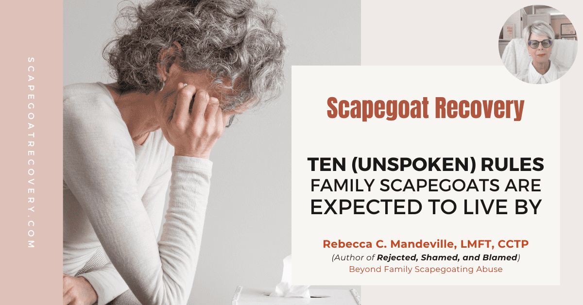 10 Rules of Families That Scapegoat